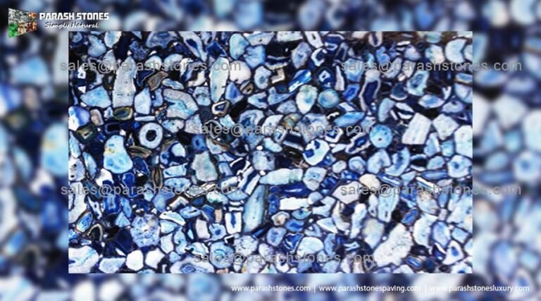 Blue agate slab tiles surface manufacturer - countertop backsplash table