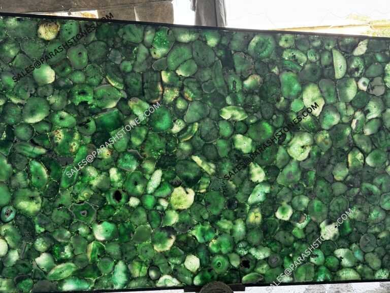 D green agate Sea green agate semi precious gemstone tiles slab surface