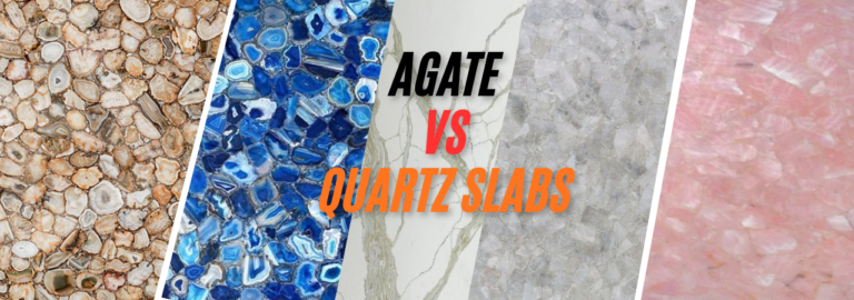 Agate vs Quartz Slabs | Luxury Kitchen Island Material